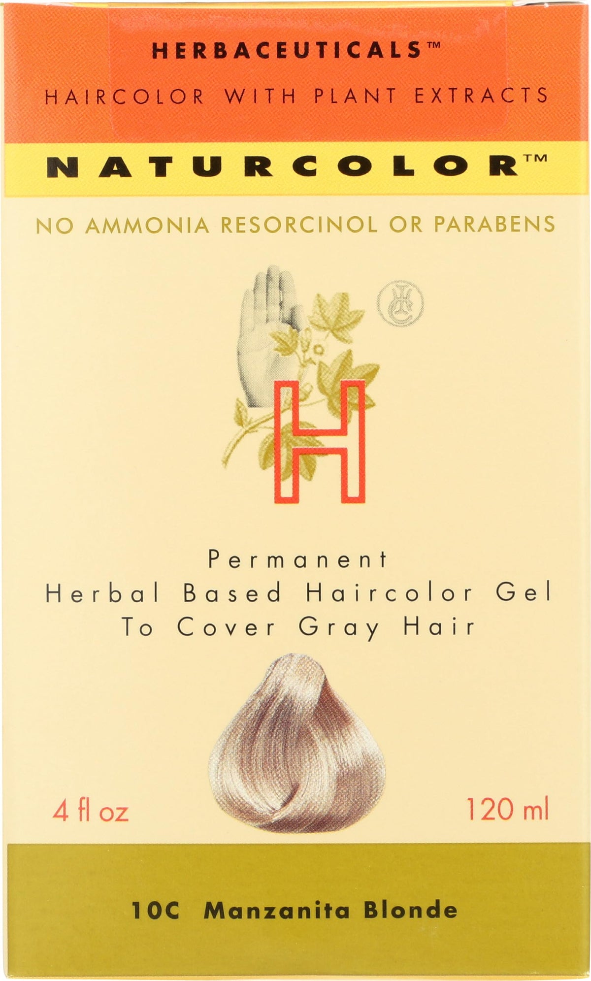 naturcolor Haircolor Hair Dye - Manzanita Blonde, 4 Fl Oz (10C)