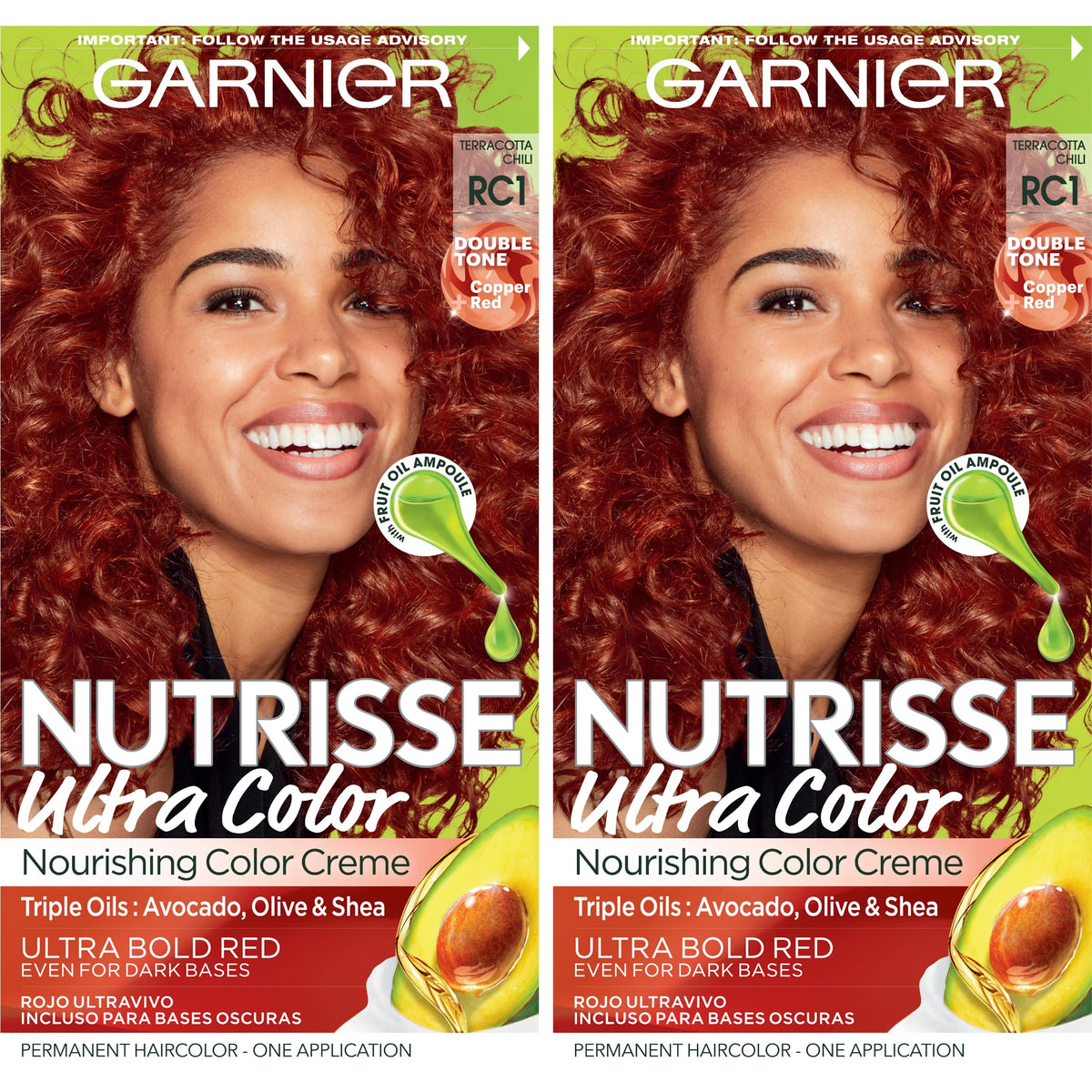 Garnier Hair Color Nutrisse Ultra Color Nourishing Creme, RC1 Copper R