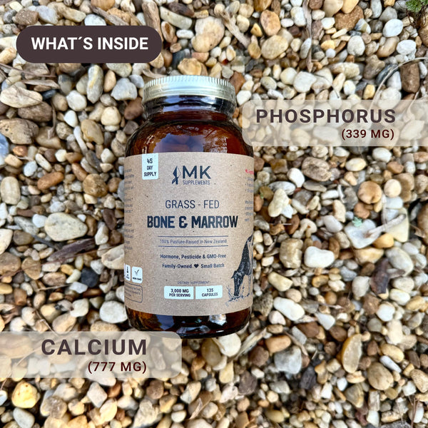 MK Supplements – Grass-Fed Beef Bone & Marrow 3000 mg, Beef Bone Marro ...