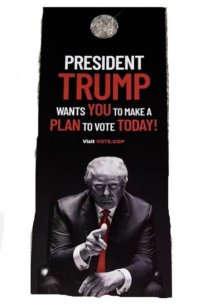 Official President Donald Trump 2024 Pennsylvania Campaign Door Hanger