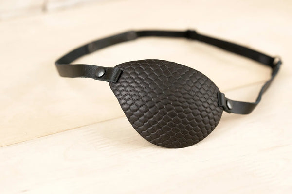 MIGHARDA Leather Eye Patch, Dragon Eye Patch, Black Eye Patch, Cosplay ...