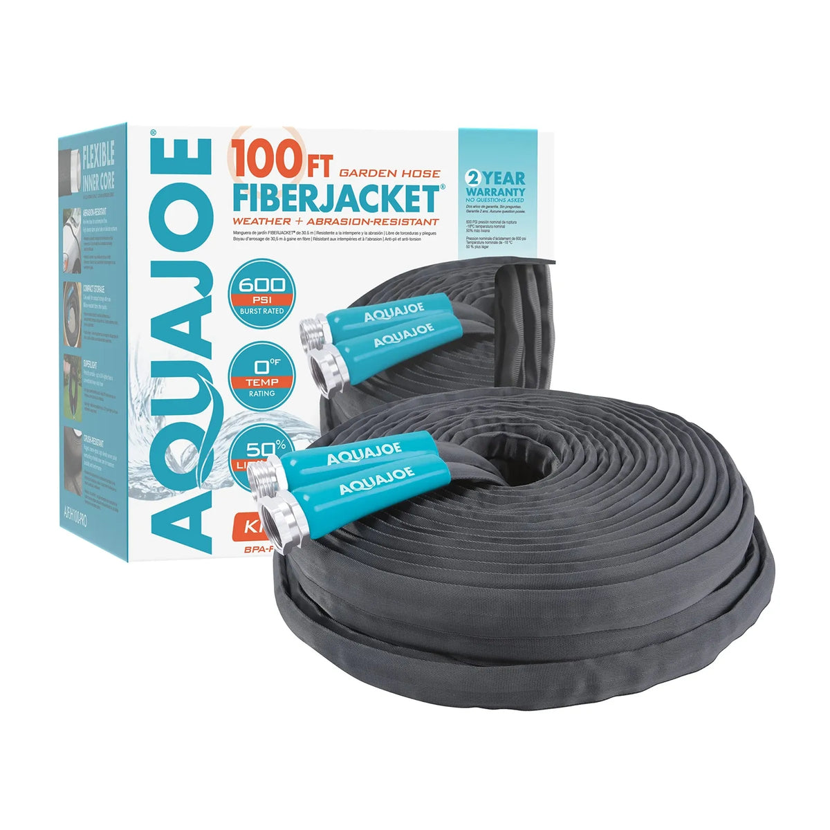 AQUA JOE Restored Scratch and Dent Aqua Joe AJFJH100-PRO 100 Foot Fibe