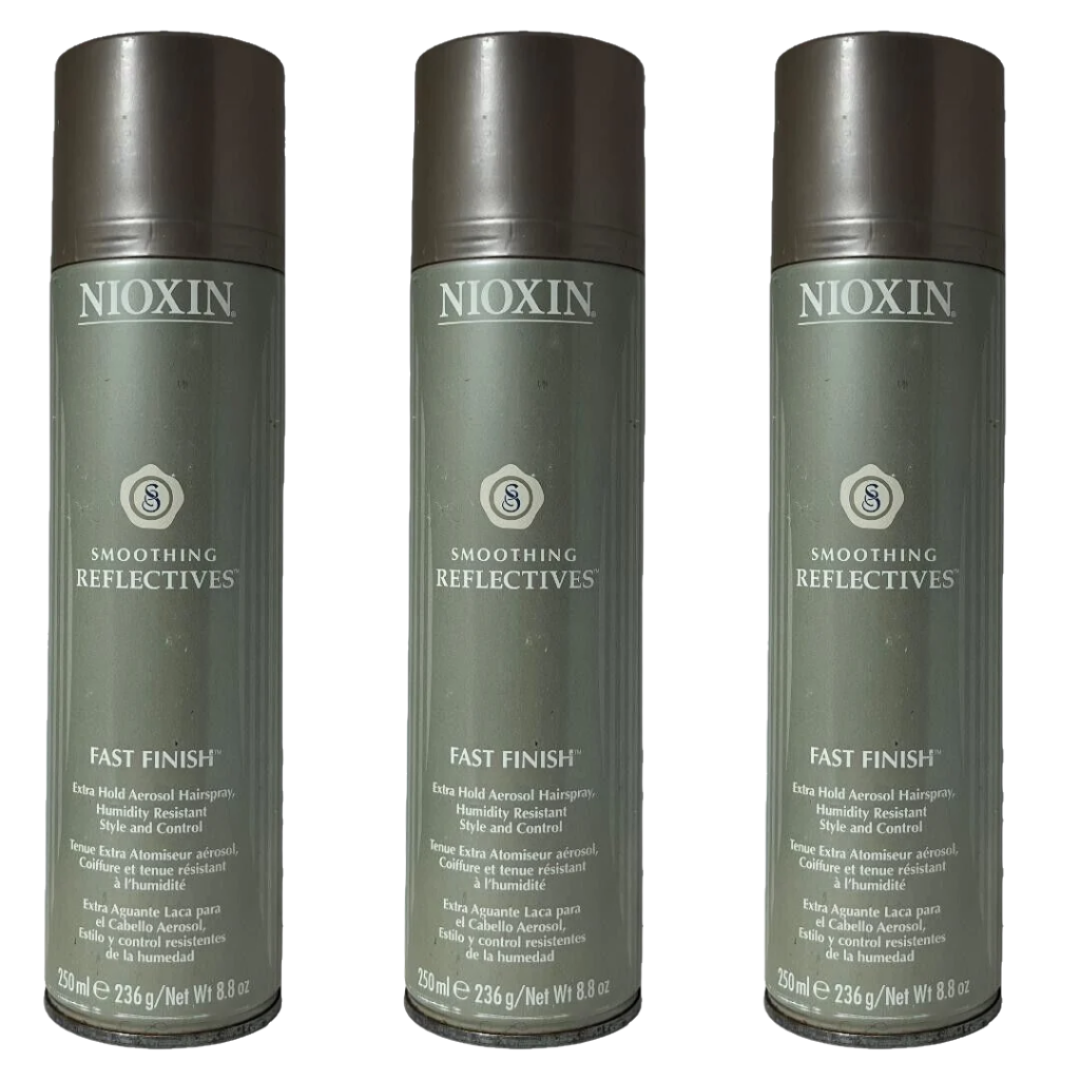 Nioxin Smoothing Reflectives Fast Finish Extra Hold Aerosol Hairspray