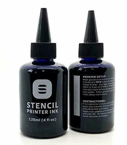 Tattoo Stencil Ink InkJet for Ecotank Printer Ink Transfer 4 OZ Bottle ...
