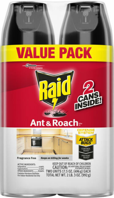 RAID Ant & Roach Killer 26 Fragrance 17.5 oz Insect Repellent Spray (P