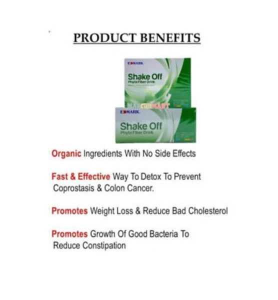 Shake Off Phyto Fiber Pandan Flavor by Edmark 1 Box (12 Sachets) – kate ...