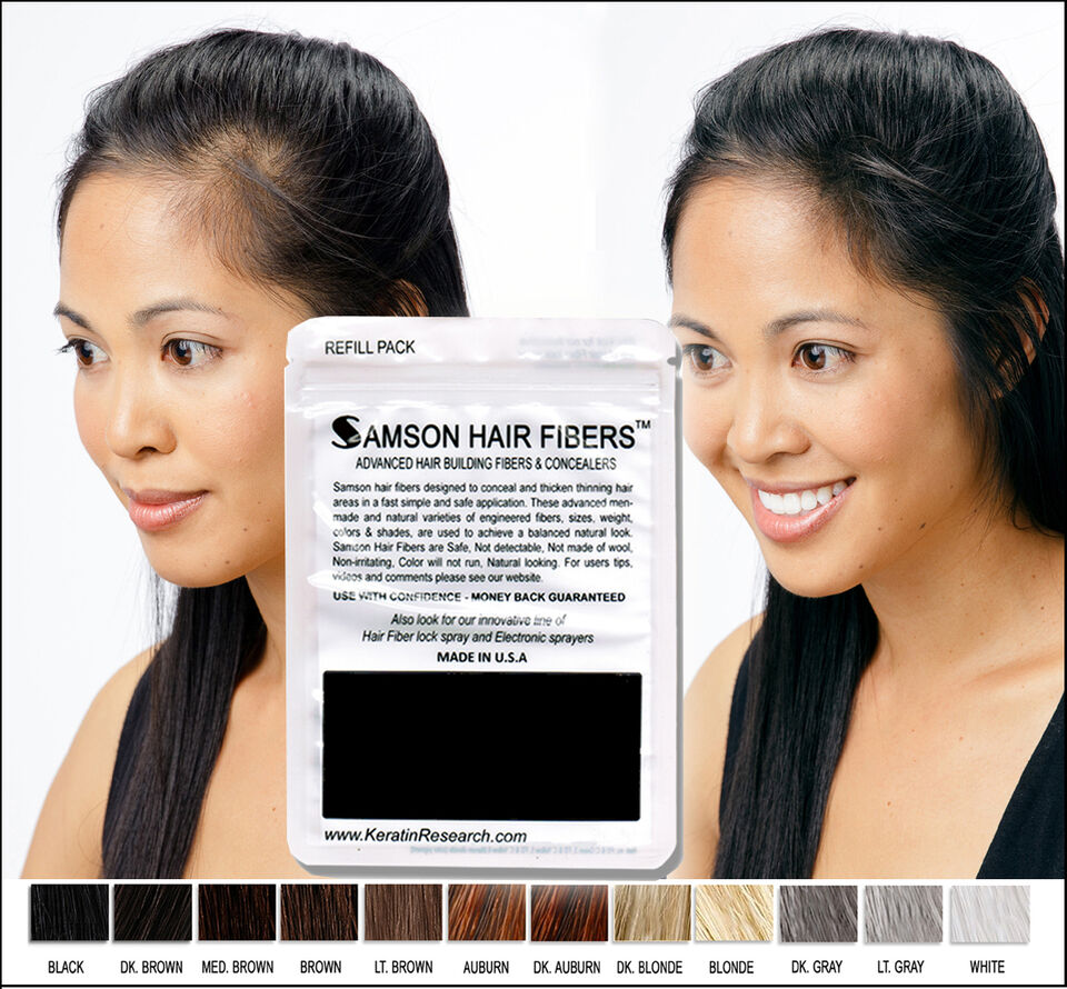 SAMSON HAIR FIBERS Keratin Hair Building Fibers refills instant Hair l
