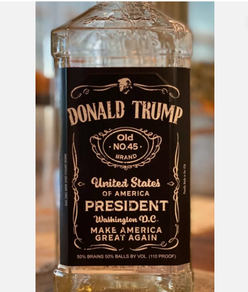 Trump 2024 Gift Donald Trump JD Bottle Label FJB *THE ORIGINAL LABEL ...