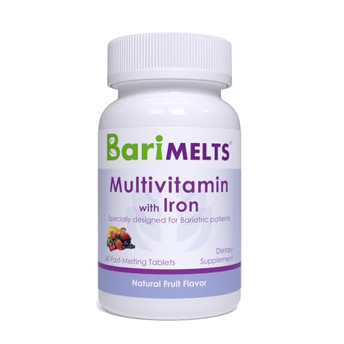 BariMelts Bariatric Multivitamin with Iron - 1 Month Supply (60 Fast-D ...