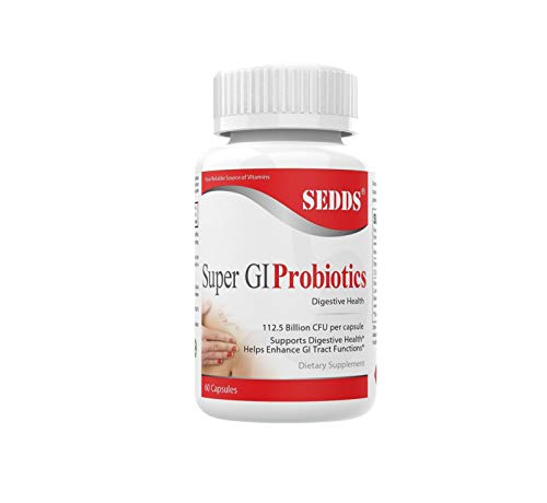 SEDDS Super GI Probiotics 112.5 Billion CFU per Serving Supports Diges
