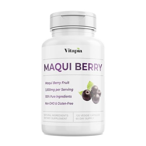 Vitapia Maqui Berry 1000mg - Maqui Berry Powder Supplement - Vegan Fri