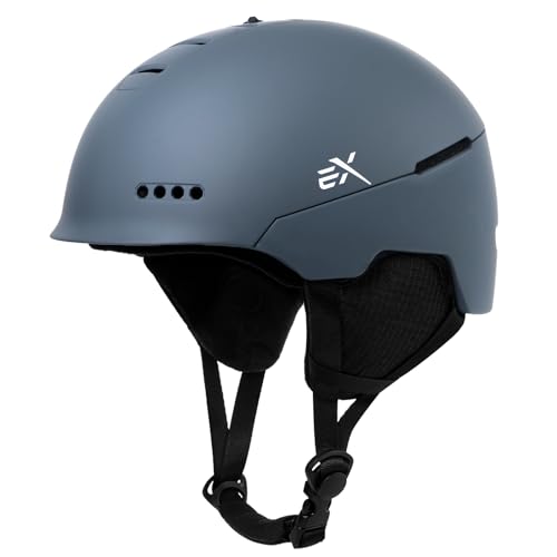 Extremus Snow Bound II Ski Helmet with 12 Adjustable Vents, ABS Shell,