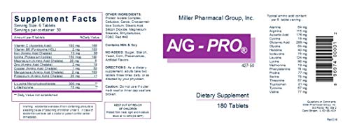 Miller Pharmacal A/G Pro Tablets, 180 Count – kate-minimalist