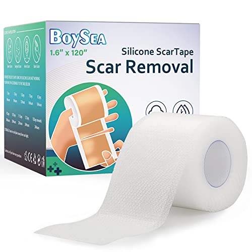 Silicone Scar Sheets (1.6" x 120" Roll-3M) Transparent Scar Tape - Sca