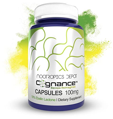 Cognance Enhanced Bacopa Capsules | 100mg | 10% Ebelin Lactone | Bacop