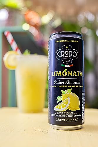 Fonti Di Crodo Limonata, Italian Sparkling Lemonade, 11.2 Oz. Cans (Pa ...