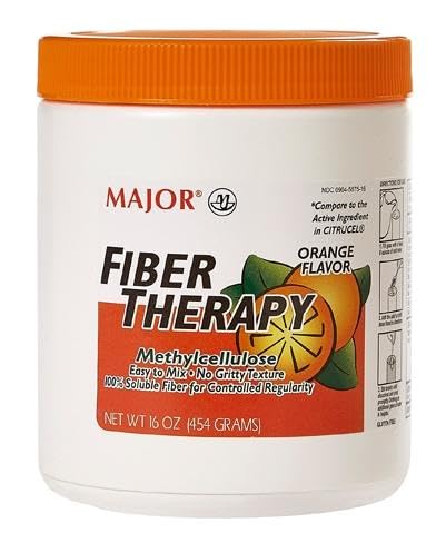 Major Fiber Therapy Easy to Mix Non-Gritty Texture Orange Flavor Methy ...