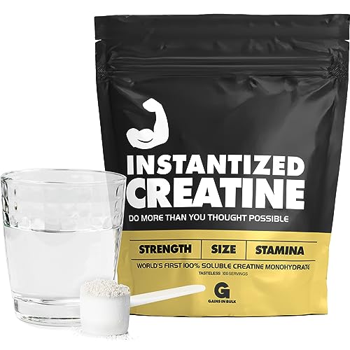 Instantized Creatine Monohydrate Gains in Bulk, Worlds First 100% Solu ...
