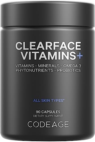 Codeage Clearface Pantothenic Acid, Niacin Supplement, Vitamins A, C,