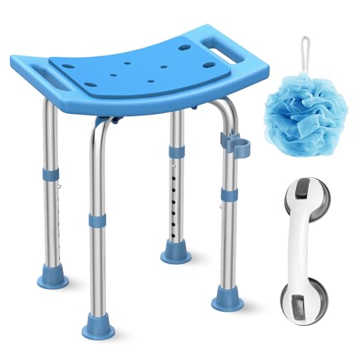 Upgraded Stainless Steel Shower Chair for Inside Shower, Heavy Duty 38 ...