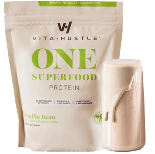 VitaHustle ONE Superfood Protein Powder & Greens Shake by Kevin Hart,
