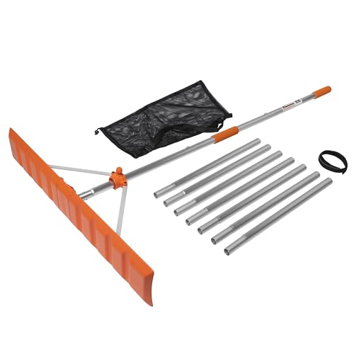 EZ Smart Snow Roof Rake, Adjustable 36IN Blade V-Blade Technology, Pre