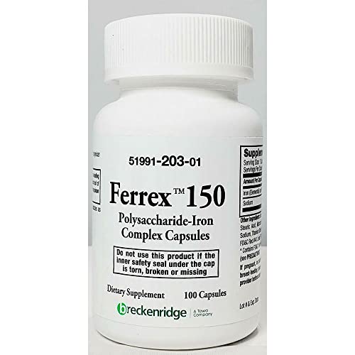 Ferrex 150 Polysaccharide Iron Complex Capsules by Breckenridge - 100