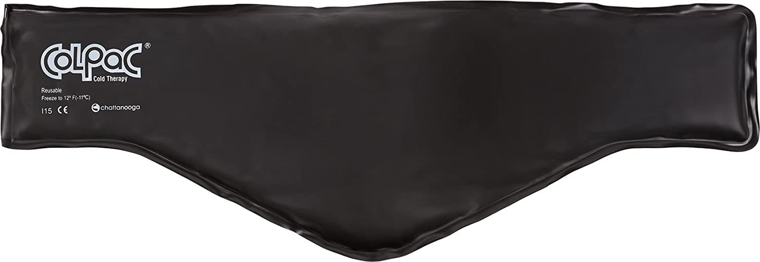 Chattanooga ColPac - Reusable Gel Ice Pack - Black Vinyl - Neck Contou