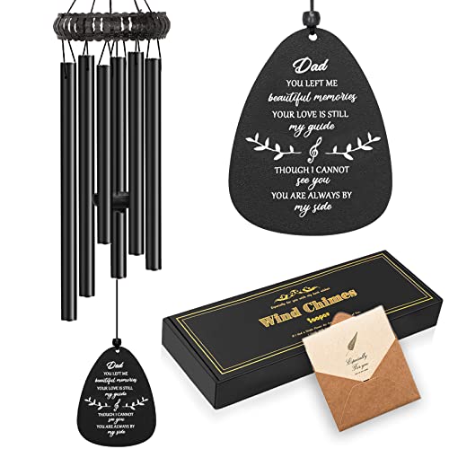 Soopau Memorial Gifts for Loss of Father, 30" Metal Memorial Wind Chim