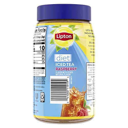 Lipton Diet Iced Tea Mix, Raspberry, 10 qt – kate-minimalist