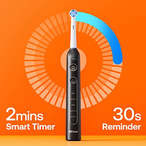 Bitvae R2 Rotating Electric Toothbrush for Adults with 8 Brush Heads ...