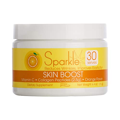 Sparkle Skin Boost Orange Verisol Collagen Peptides Protein Powder Vit