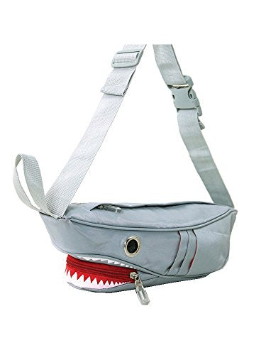 WonderMolly Premium Nylon Shark with Gill Pockets Fanny Pack Hip Waist ...