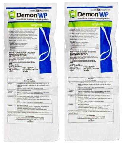 Syngenta Demon WP Insecticide 2 Envelopes Containing 4 Water-Soluble 9 ...