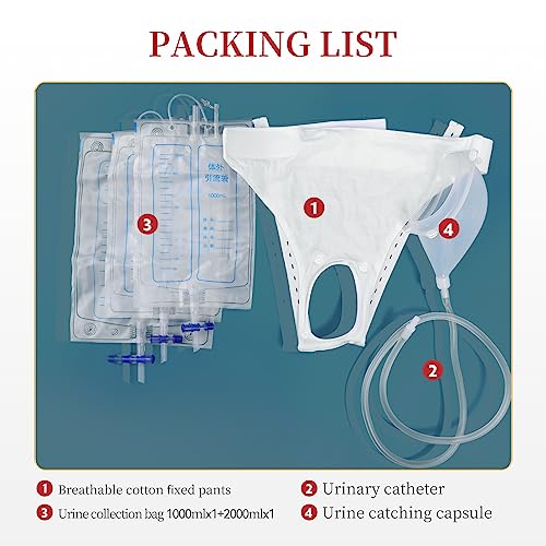 Wearable Urinal for Men,Protable Male Urine Collection Bag，Reusable Si ...