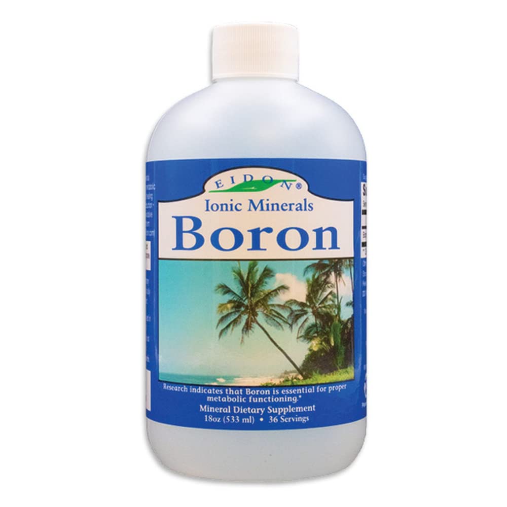 Eidon Liquid Boron Drops - Ionic Mineral Boron Supplement, Essential E