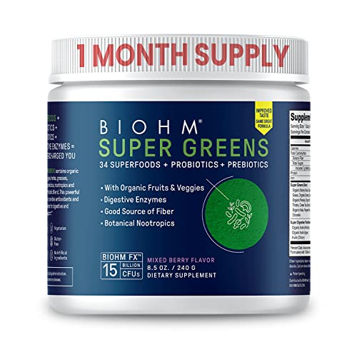 BIOHM Super Greens - Green Superfood Powder Antioxidant Veggie Powder