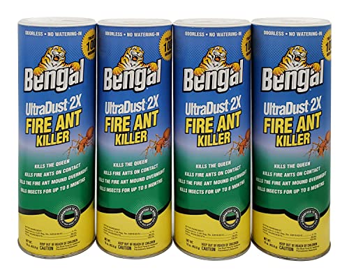 Bengal UltraDust 2X Fire Ant Killer, Odorless No Watering-in, Kills Th