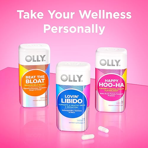 OLLY Happy Hoo-Ha Capsules, Probiotic for Women, Vaginal Health and pH ...