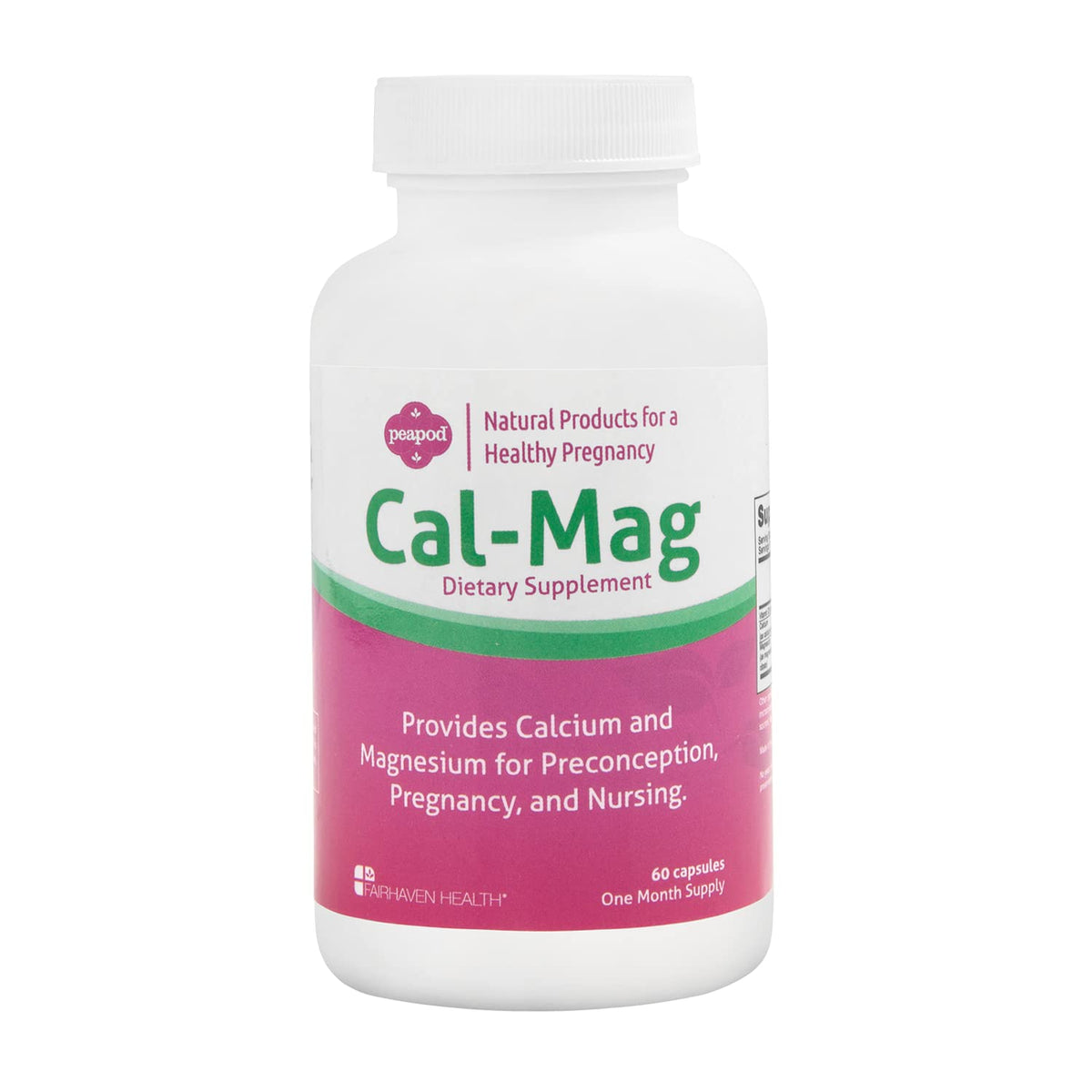 Fairhaven Health Peapod Cal-Mag Pregnancy & Lactation Supplement, Cont