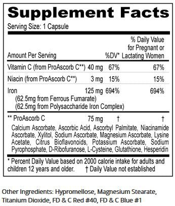 Integra (90)- Iron Supplement-Vitamin C- Ferrous Fumarate & Polysaccha ...