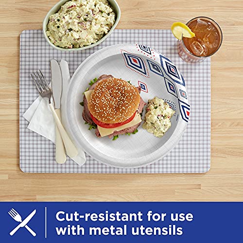 Dixie 10 Inch Paper Plates, Dinner Size Printed Disposable Plate, 204 ...
