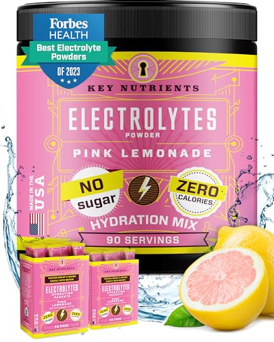 KEY NUTRIENTS Electrolytes Powder No Sugar - Fresh Pink Lemonade Elect