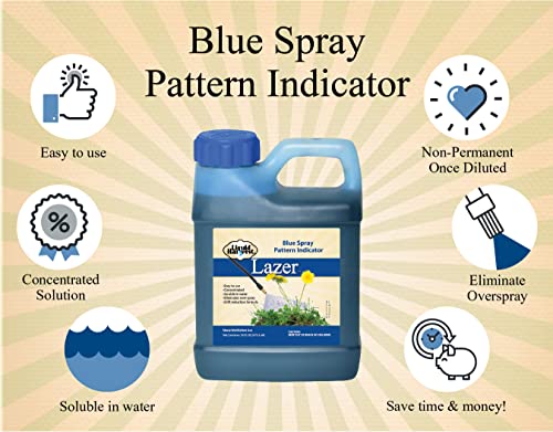 Liquid Harvest Lazer Blue Concentrated Spray Pattern Indicator - 16 Ou ...