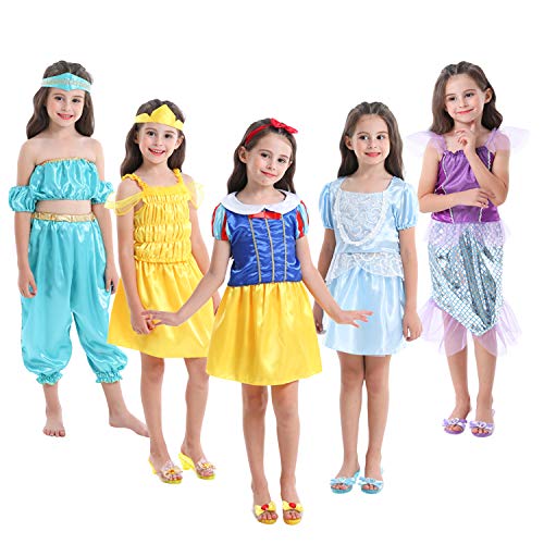 VGOFUN Girls Dress up Trunk Princess Costume Dress Pretend Play Set fo ...