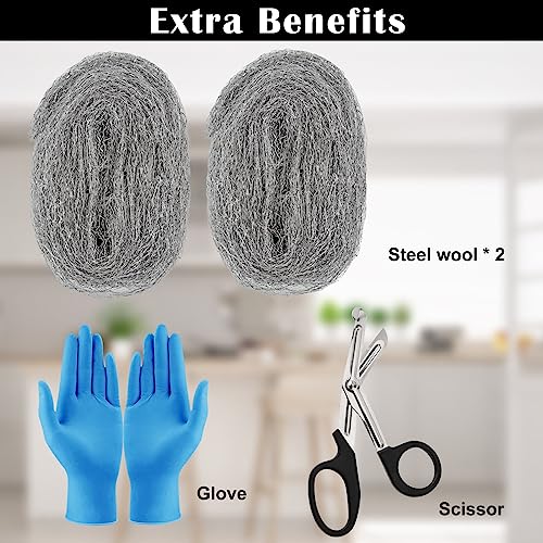 Steel Wool Mice Control 4'' * 21' Total Rodent Control Fill Fabric, St ...