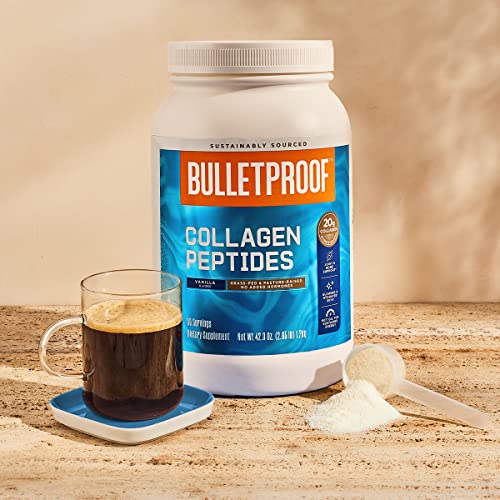 Bulletproof Vanilla Collagen Protein Powder with MCT Oil, 19g Protein ...