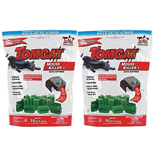 Tomcat 2-Pack Mouse Killer I (Kid and Dog Resistant Refillable Mouse B