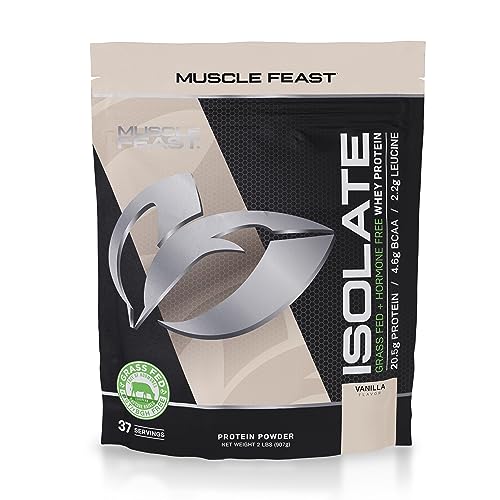 Muscle Feast Grass-Fed Whey Protein Isolate, All Natural Hormone Free