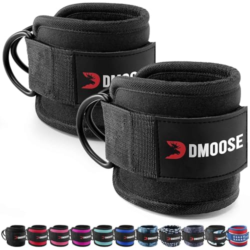 DMoose cable kickback ankle strap - One Size Fit with Premium Padding,